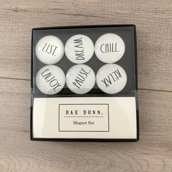 Rae Dunn | Office | Rae Dunn Set 6 Quote Motivational Word Magnets ...